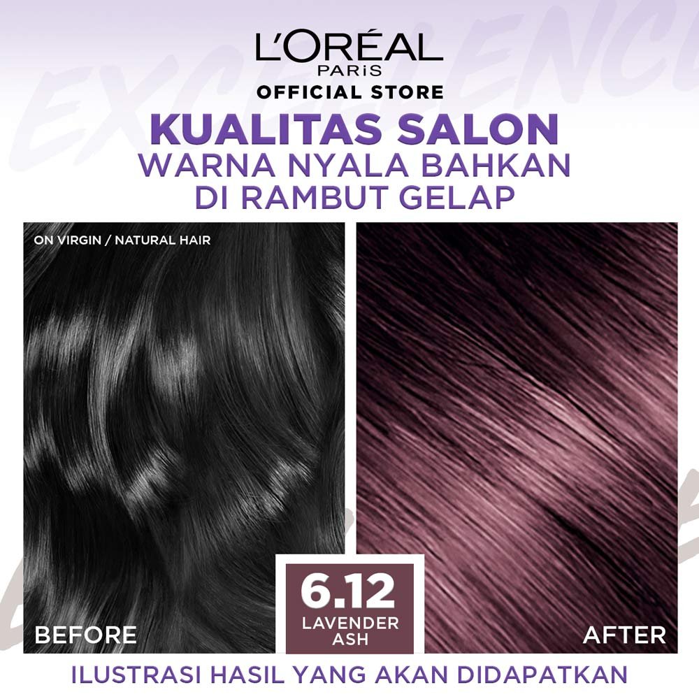 Excellence Fashion Hair Color 6.12 Lavender Ash | L'Oréal
