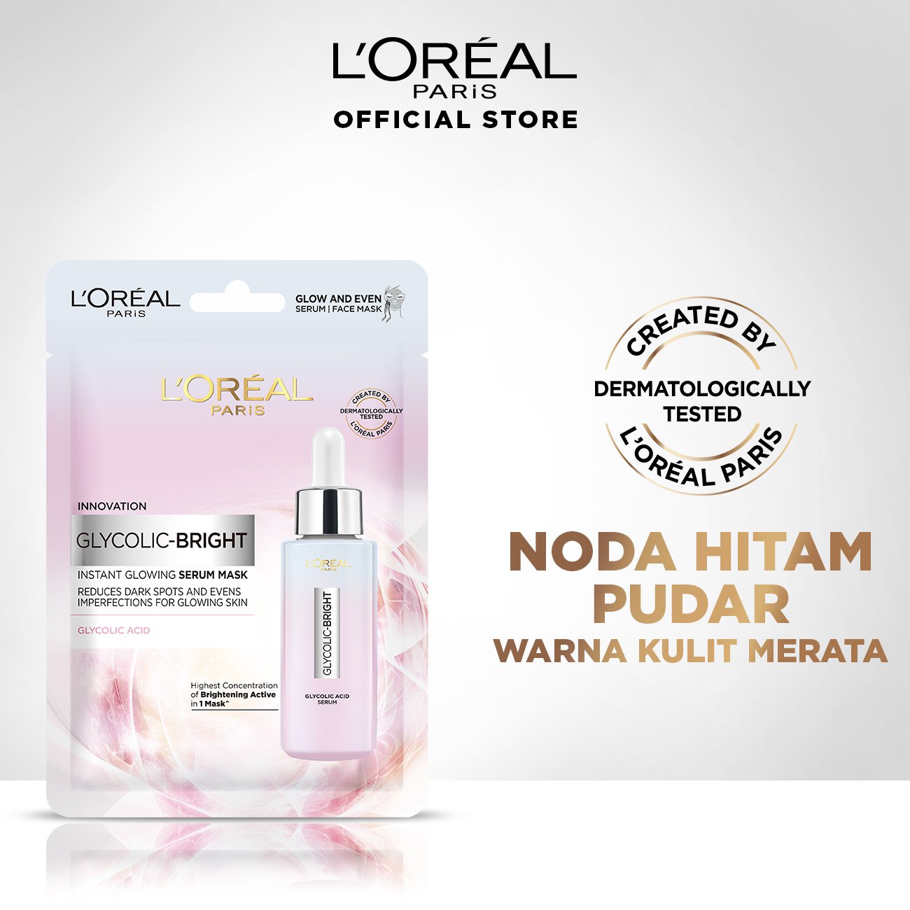 Glycolic Bright Instant Glowing Serum Mask - L'Oréal Paris